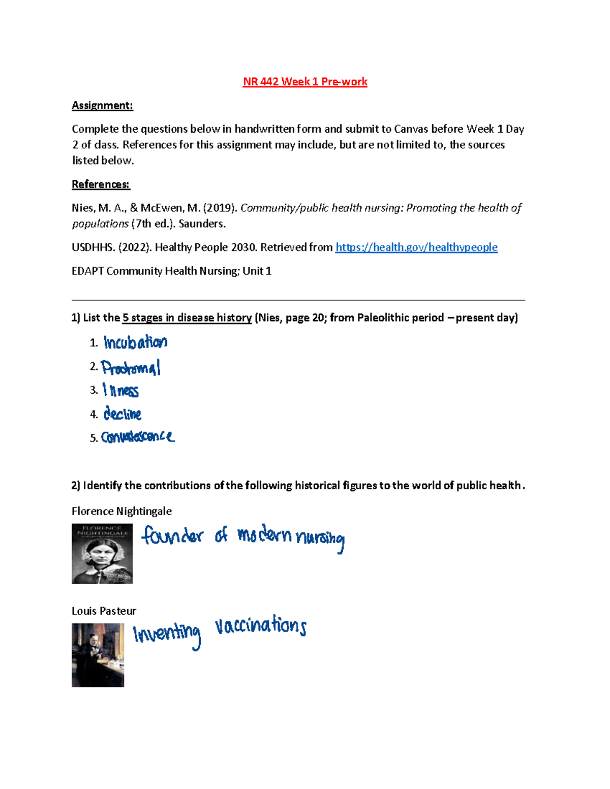 Week 1 Pre-work - assignment - NR 442 Week 1 Pre-work Assignment: Complete the questions below ...