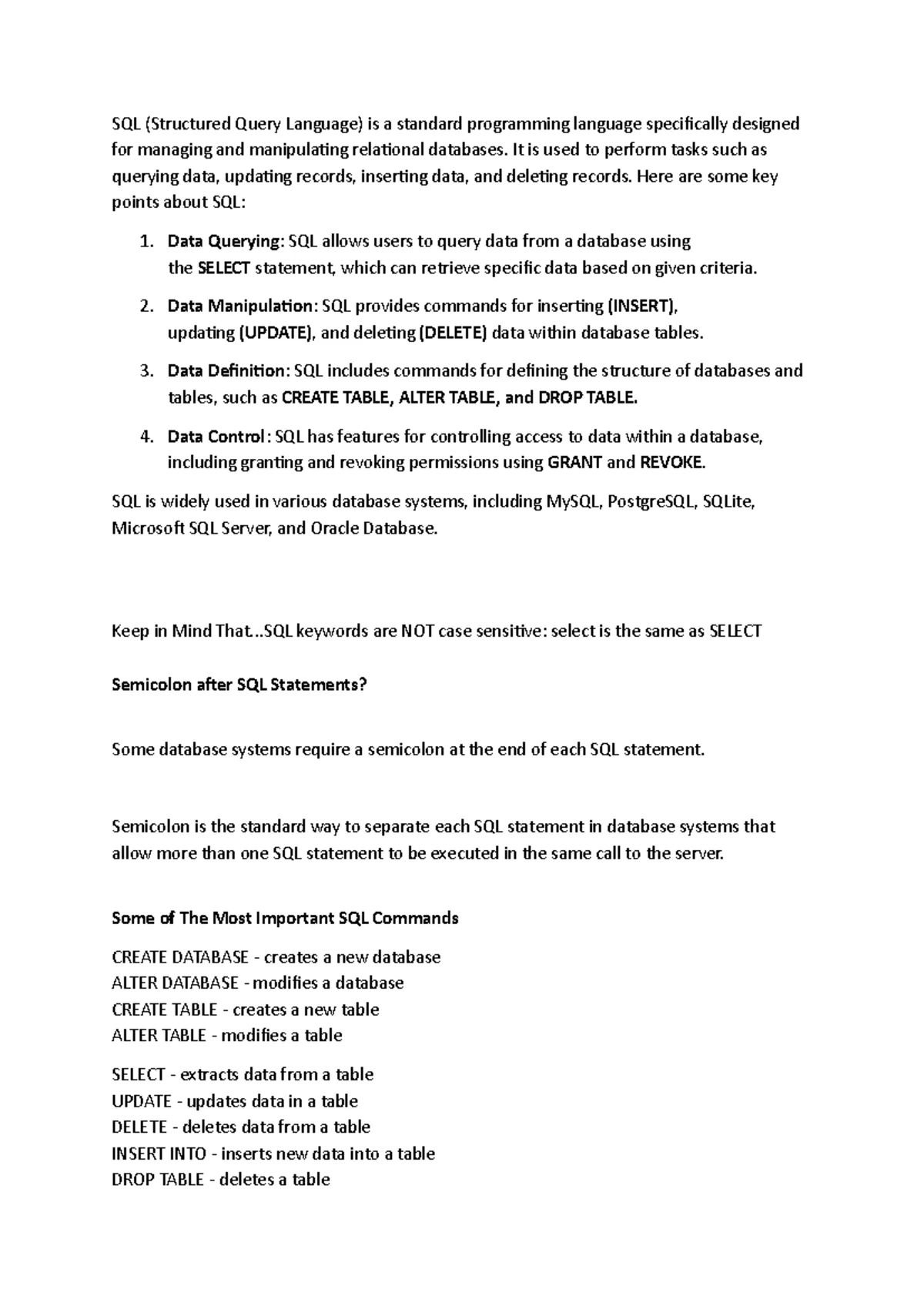 DBMS VIVA questions and answers for exam preparation - Studocu