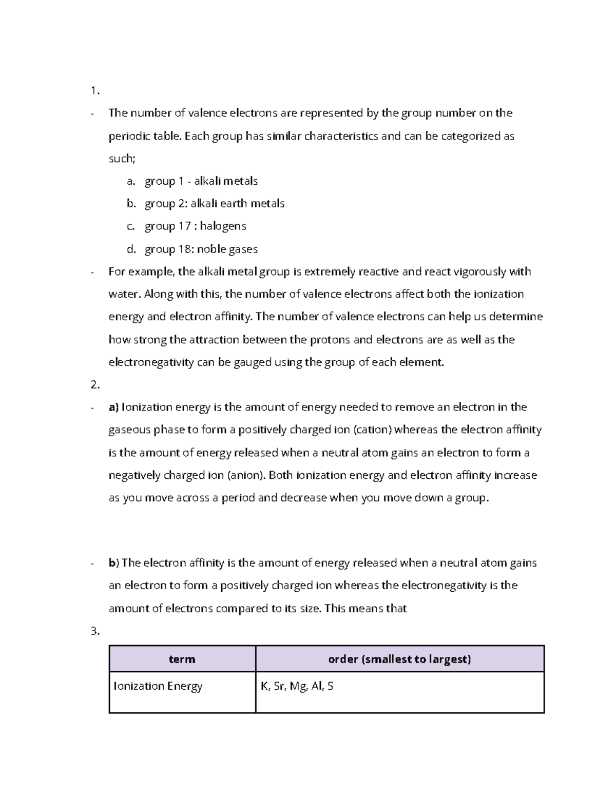 1.5 HW - Valence Electrons, Ionization Energy & Atomic Radius Analysis ...