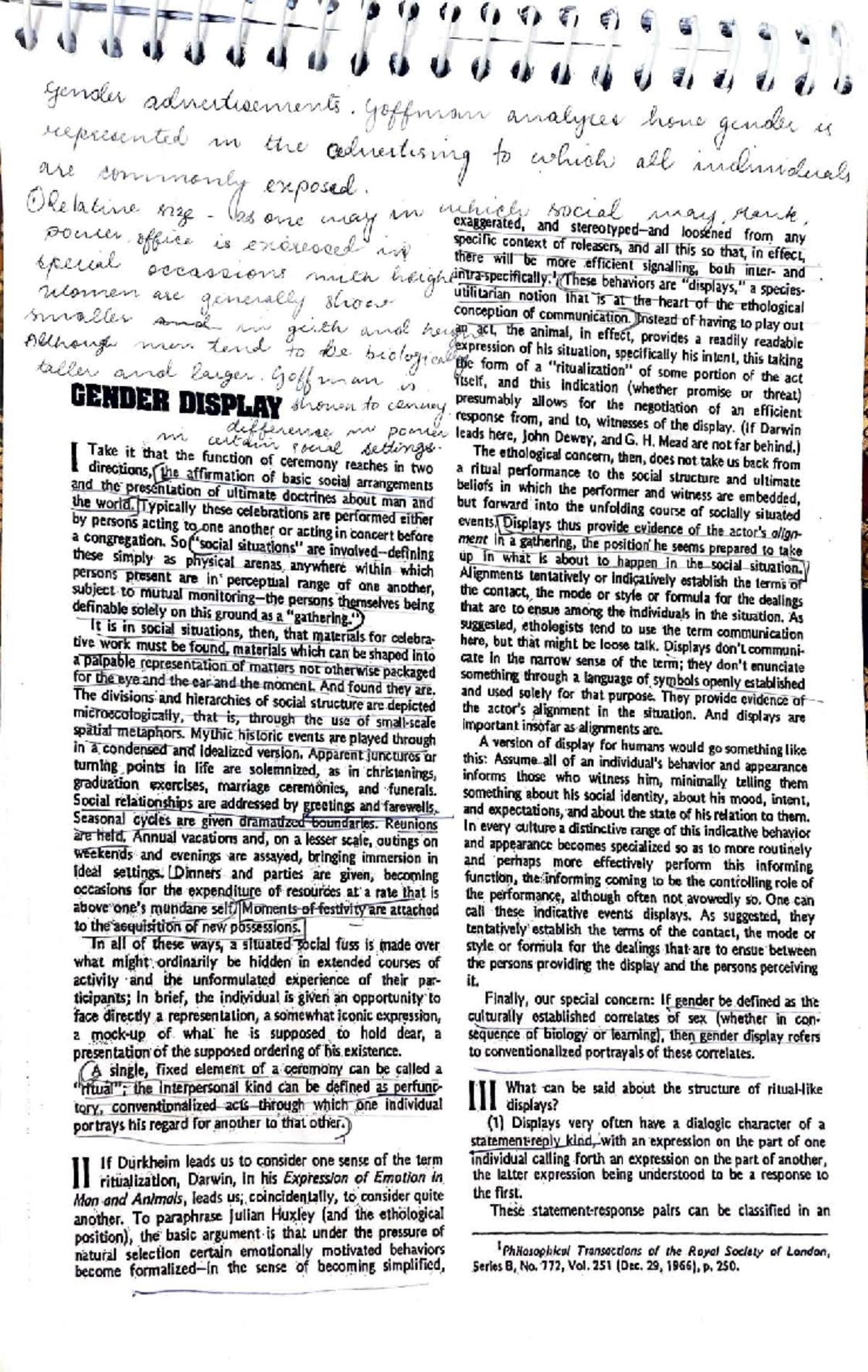 Gender Advertisements Erving Goffman