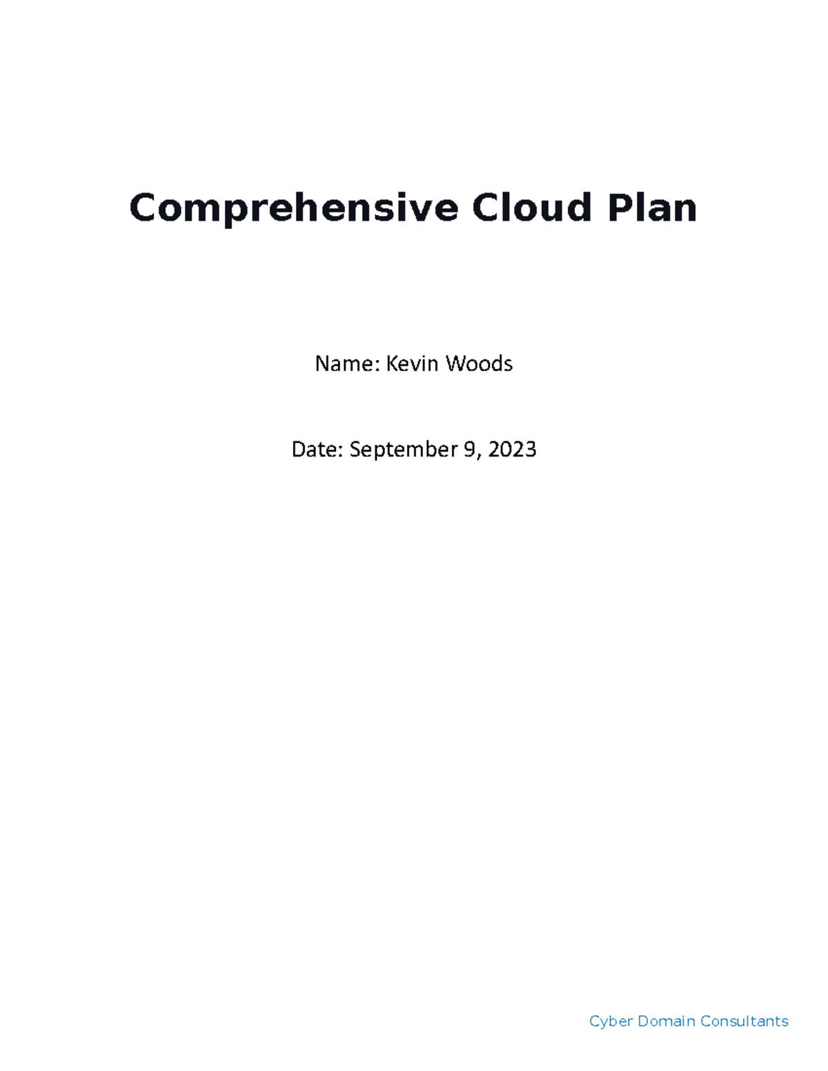 Cloud Strategy Document - Project 1: Comprehensive Azure Plan - Studocu