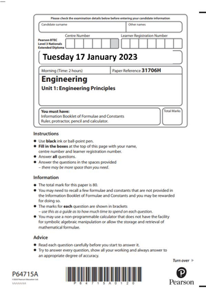 [Solved] Explain how to obtain and interpret drawings specifications - Engineering - Studocu