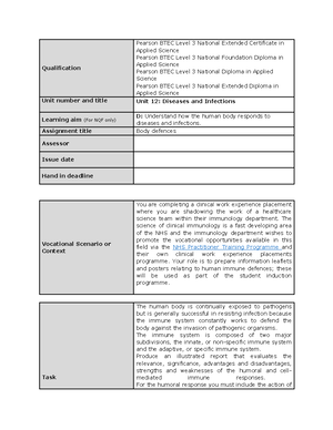 Applied Science unit 12 part b finished - Copy - How can infectious ...