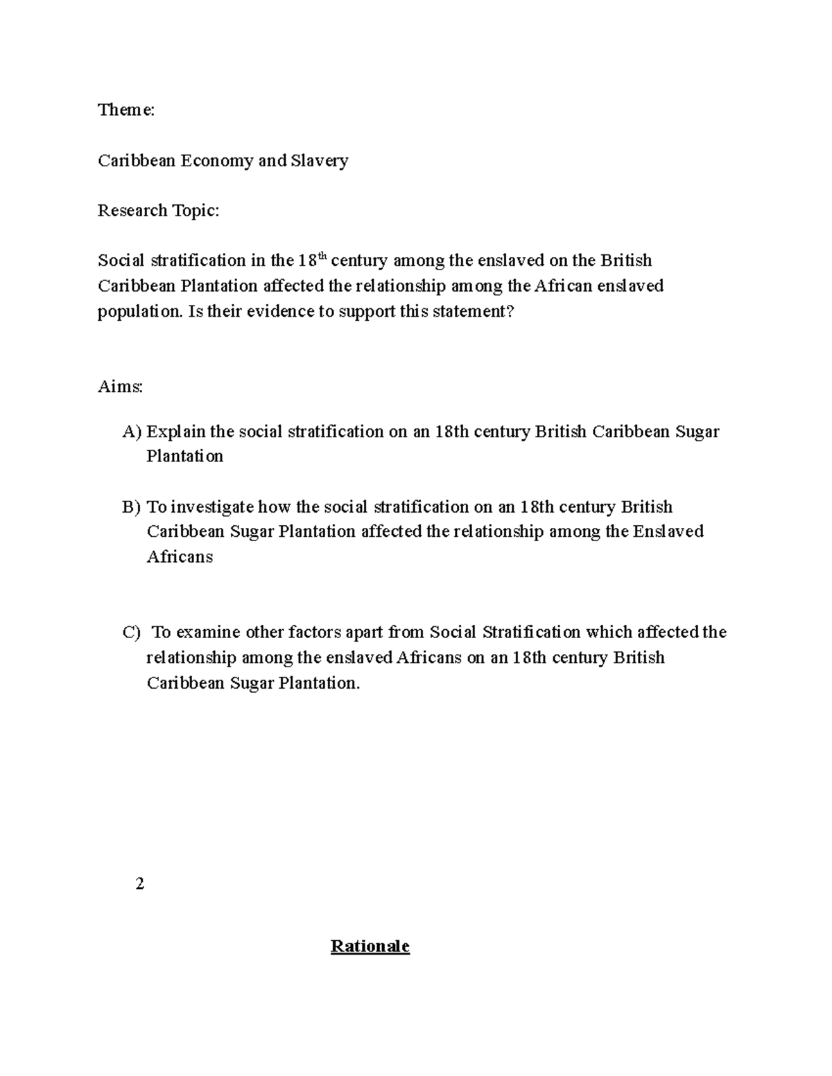 Sample of SBA - A summary of the 1st draft of a CSEC History ...