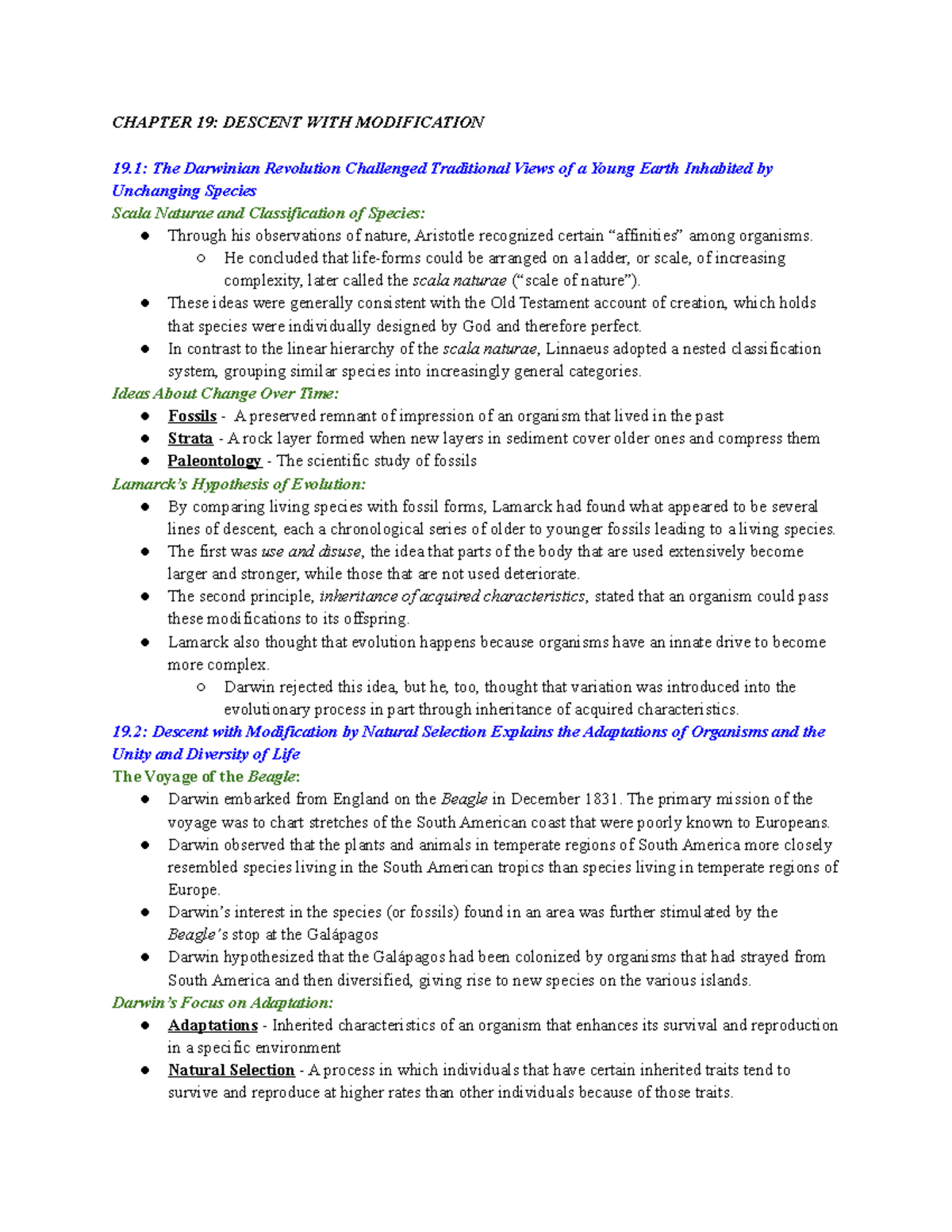 Evolution Notes: Insights on Descent with Modification and Adaptation ...