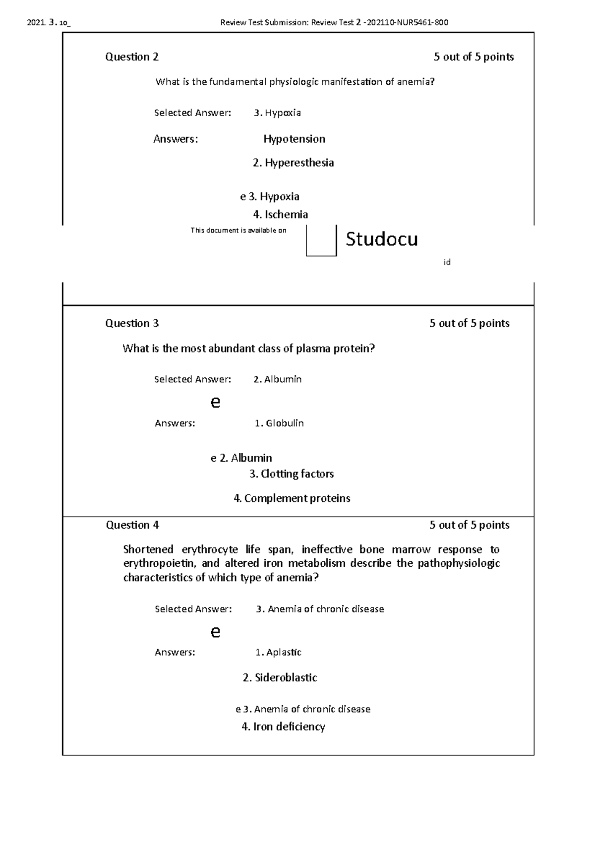Nur5461 Quiz 2 Review: Key Concepts & Questions from Module 2 - Studocu