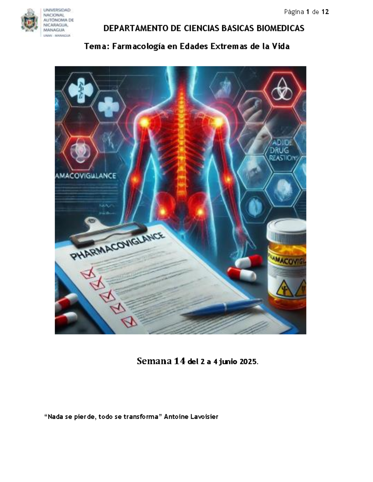 Guía de Aprendizaje 15: Farmacología en Edades Extremas - 2025 - Studocu