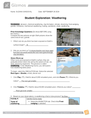 LAB 1 - Exercise - Math and Environmental Science (In Class) - Test ...