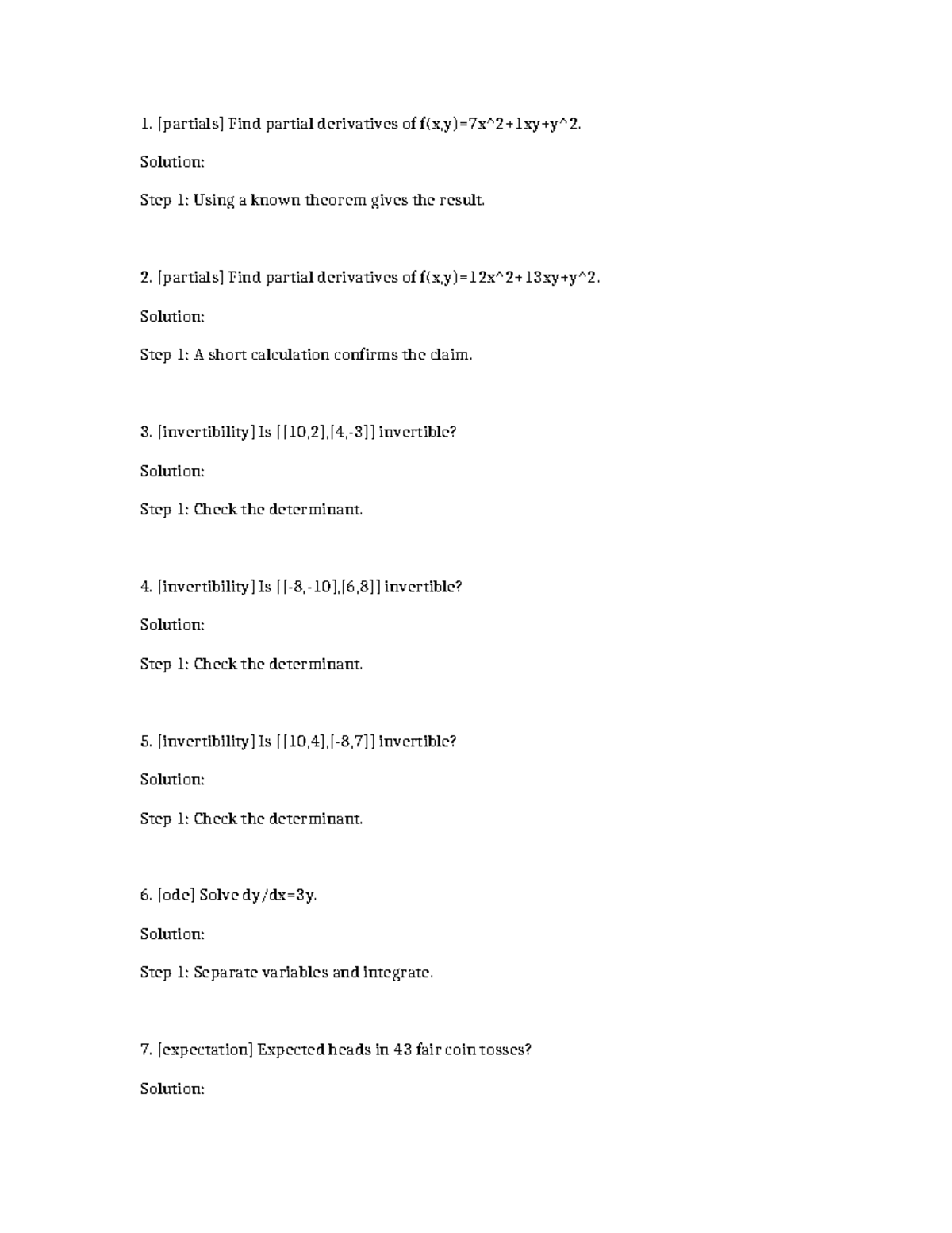 Math 7270 - Partial Derivatives & Invertibility Solutions - Studocu