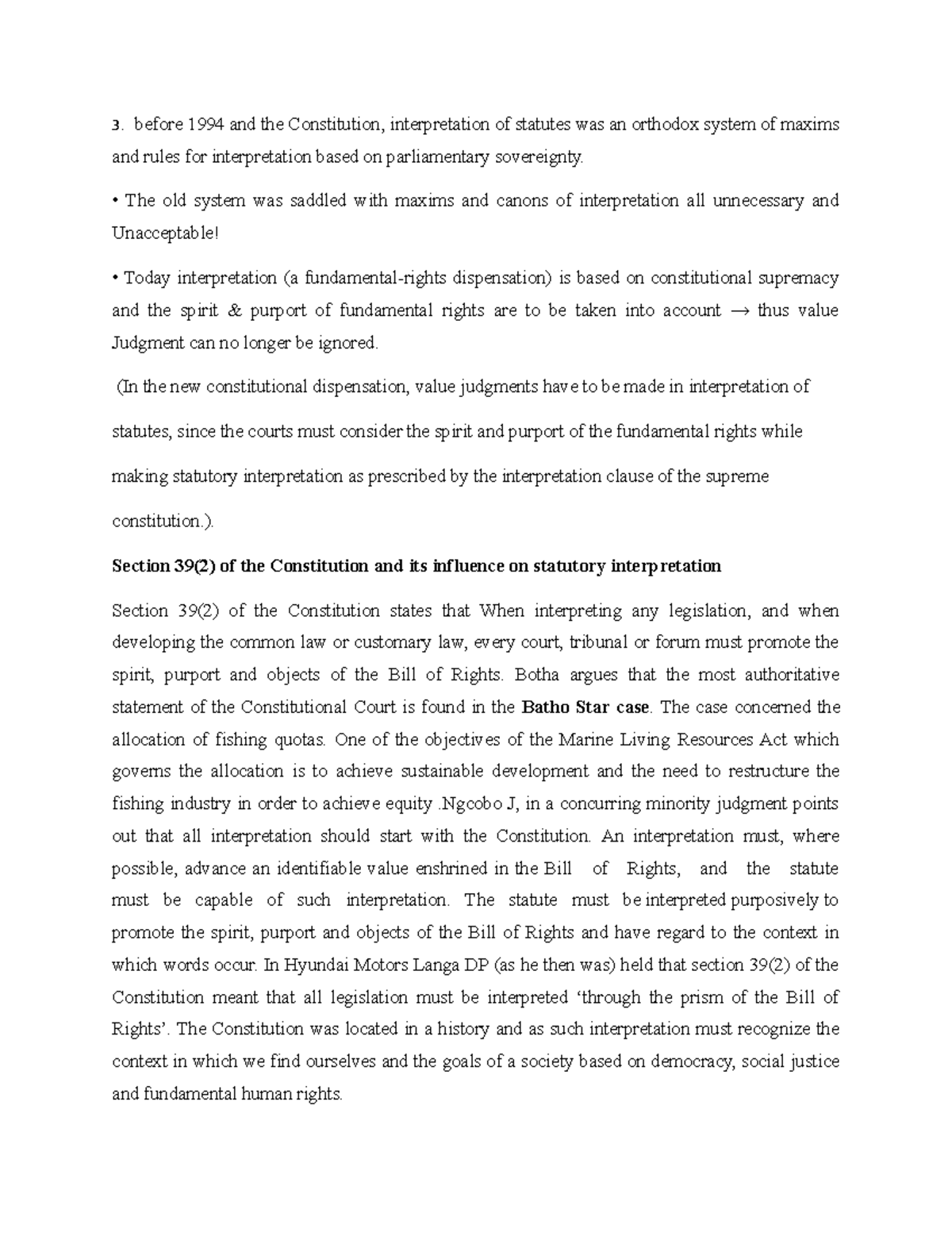 Impact of Section 39(2) on Statutory Interpretation Post-1994: Test ...