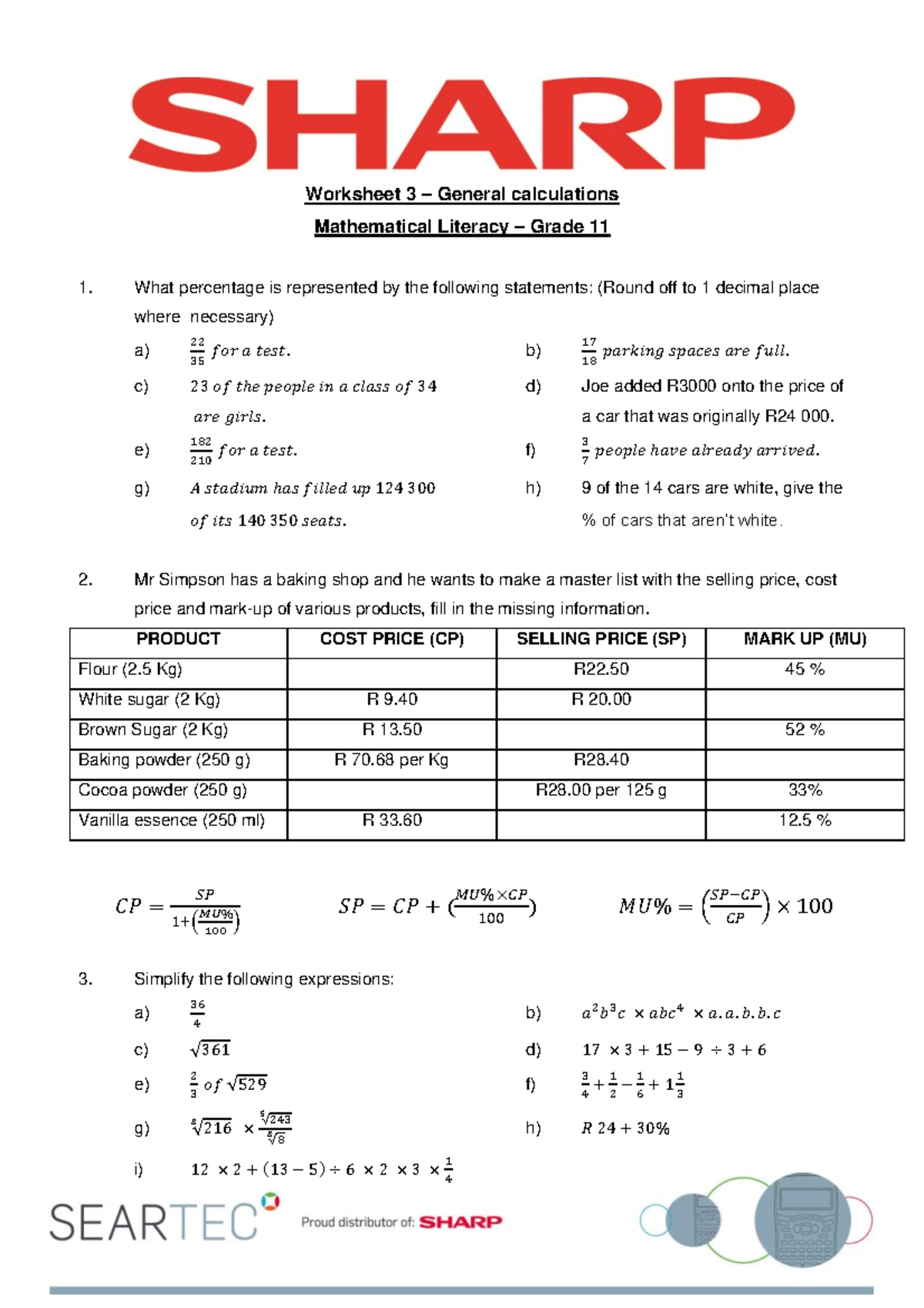 Grade 11 Volume & Surface Area Lesson Notes (VSA101) - Studocu