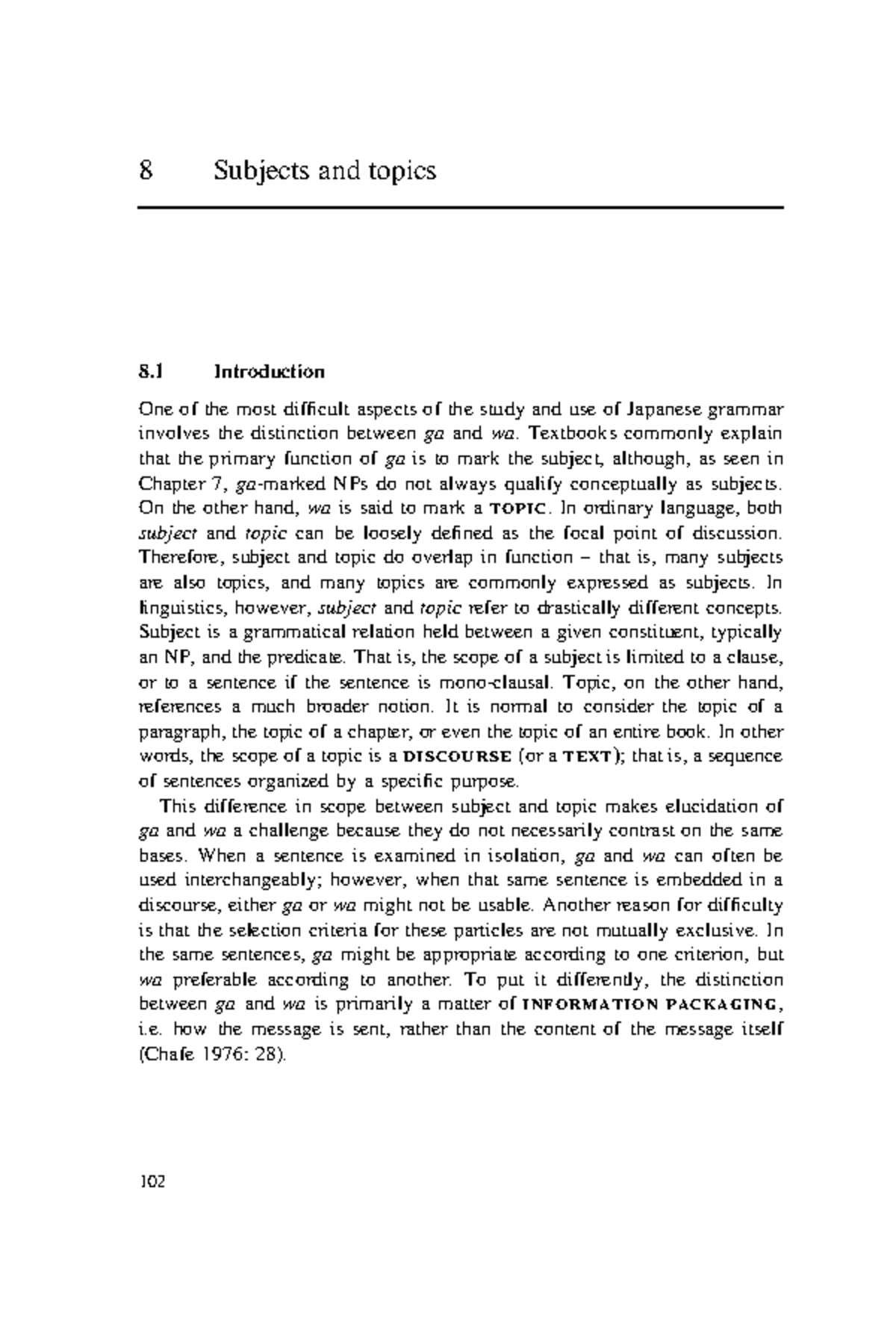 Japanese Grammatical Structures: Understanding Ga and Wa Usage - Studocu