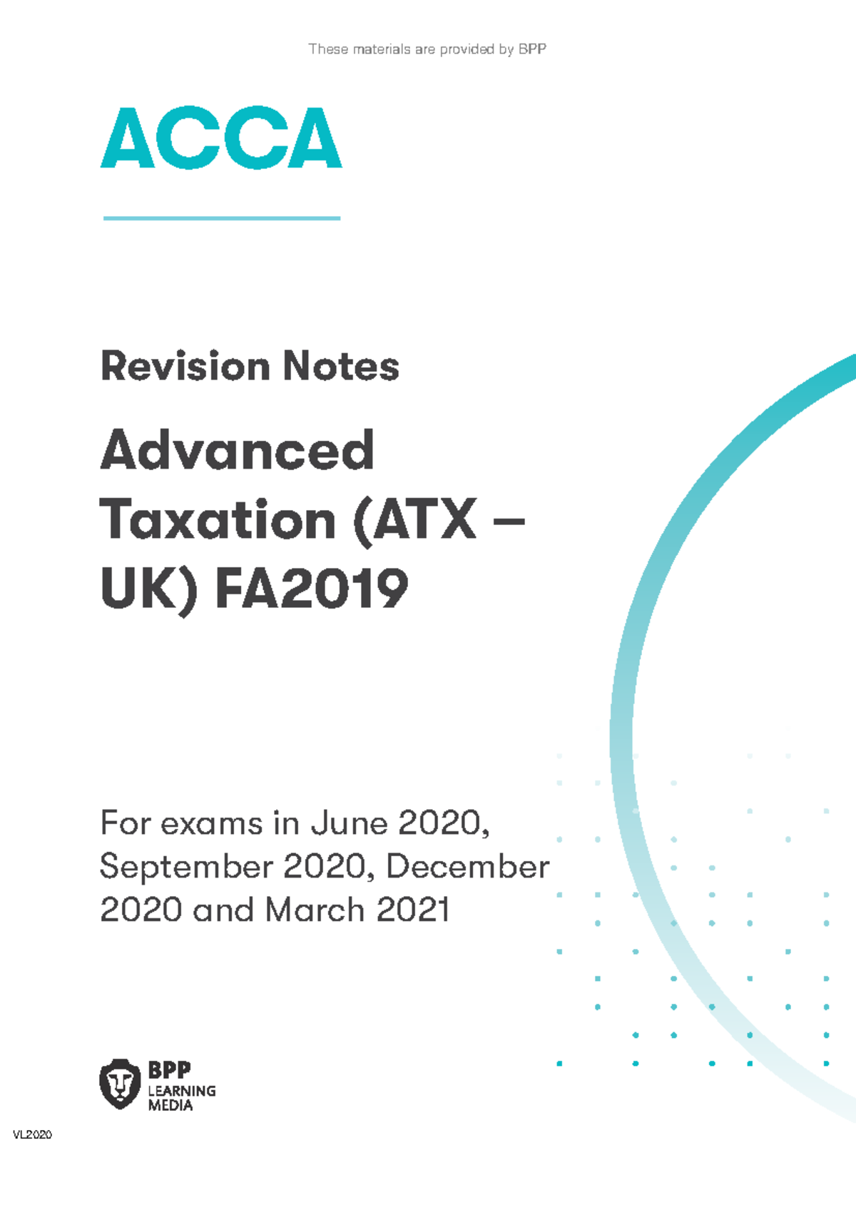 ACCA ATX UK Revision Notes for Advanced Taxation Exam Success - Studocu