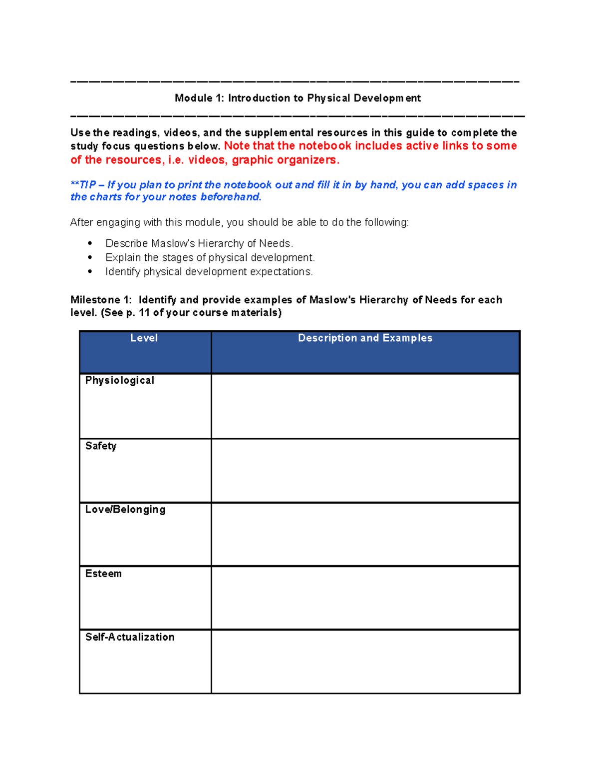 Module 1 Notebook (12-21) workbook page - - Studocu