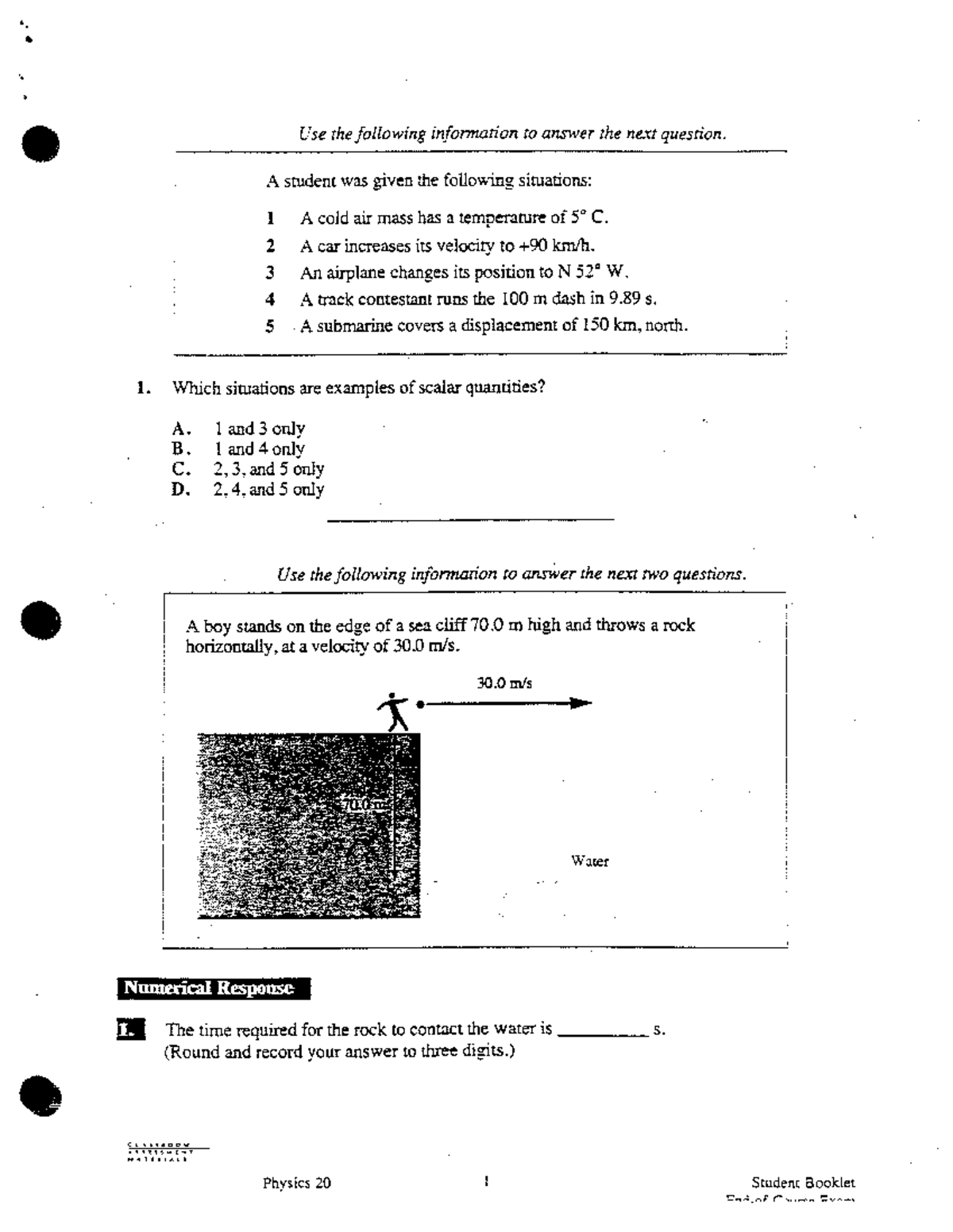 Physics 20 Practice Exam - ad1324 - Studocu