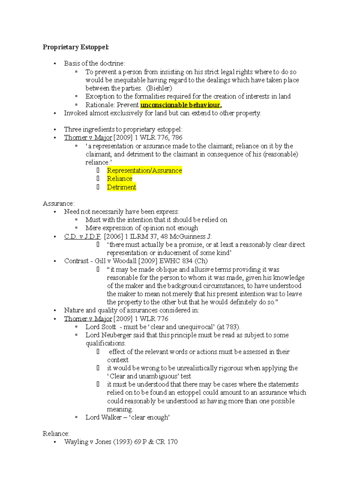 Promissory Estoppel Explained: Key Concepts and Examples - Studocu