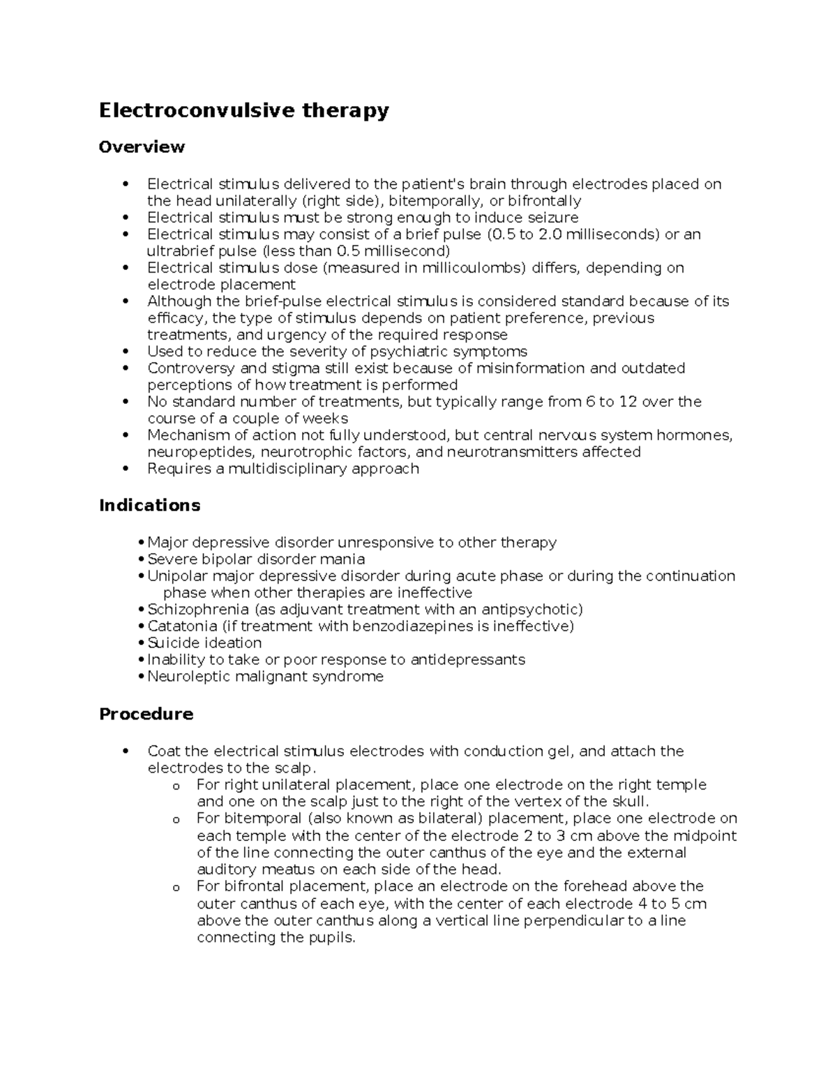 Electroconvulsive Therapy (ECT): Procedure, Care, and Patient Guidance ...