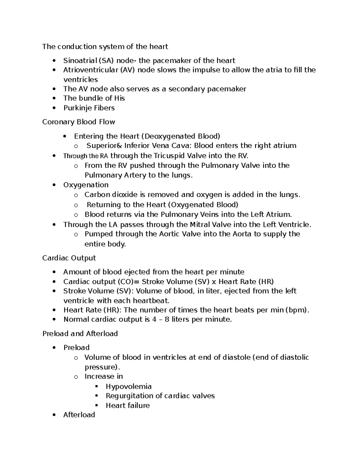 Cardiovascular System Overview: Term 3 Lecture Notes - Studocu