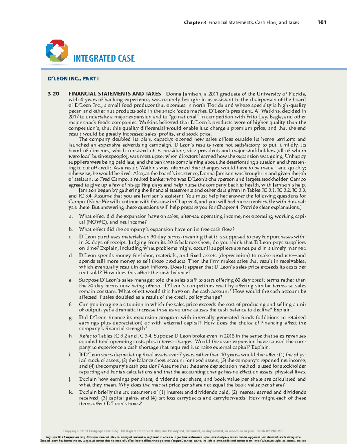 Case Study: Financial Management Fundamentals - Analyzing D’Leon Inc.'s ...