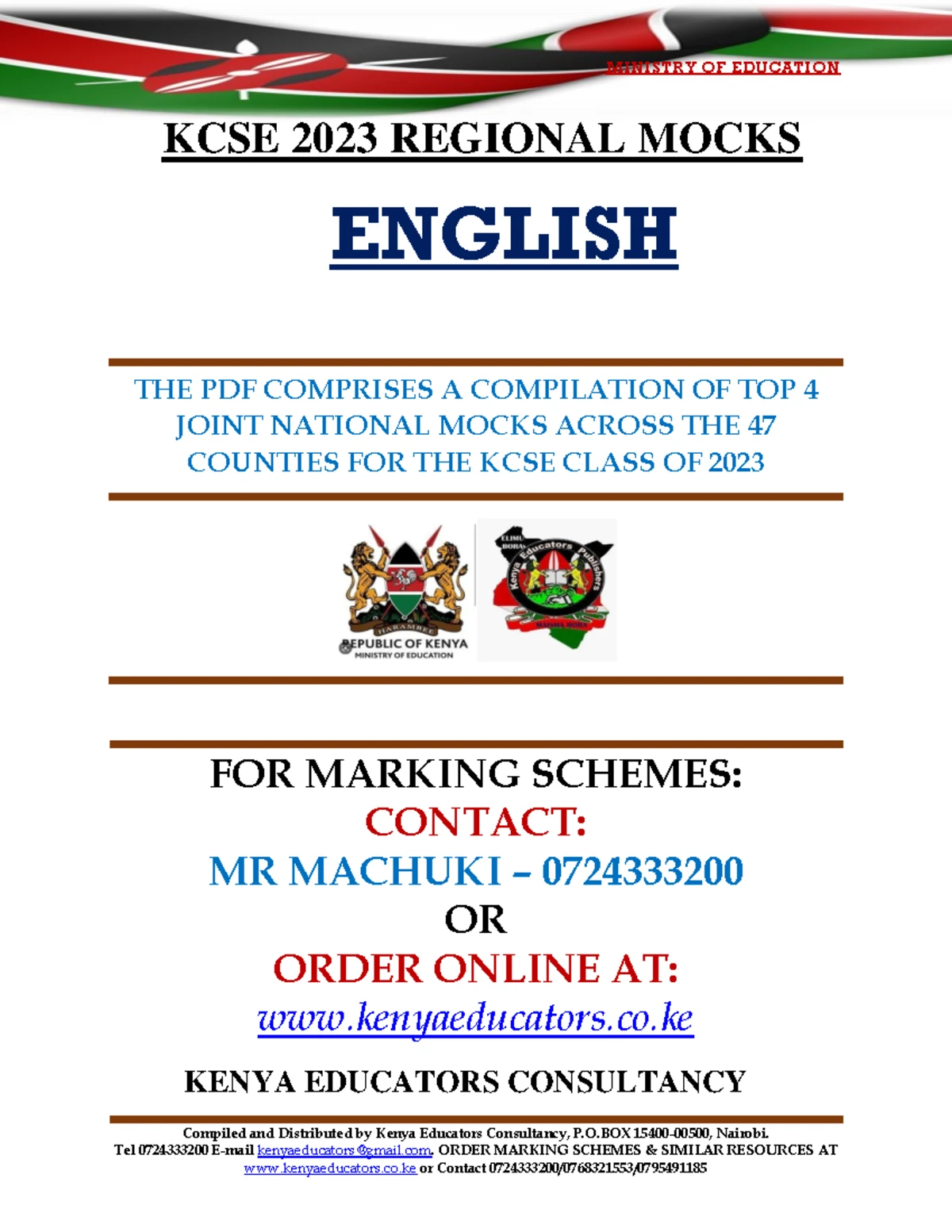 KCSE 2021 Registration Return Envelope - KNEC Document - Studocu