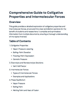 Comprehensive Guide to Intermolecular Forces & States of Matter (CHEM ...