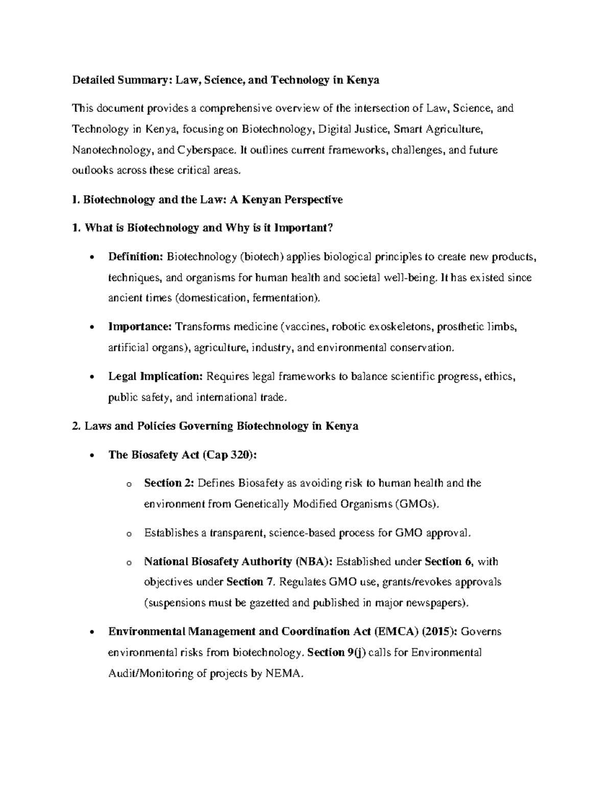 LST 101: Comprehensive Overview of Law, Science, and Technology in ...