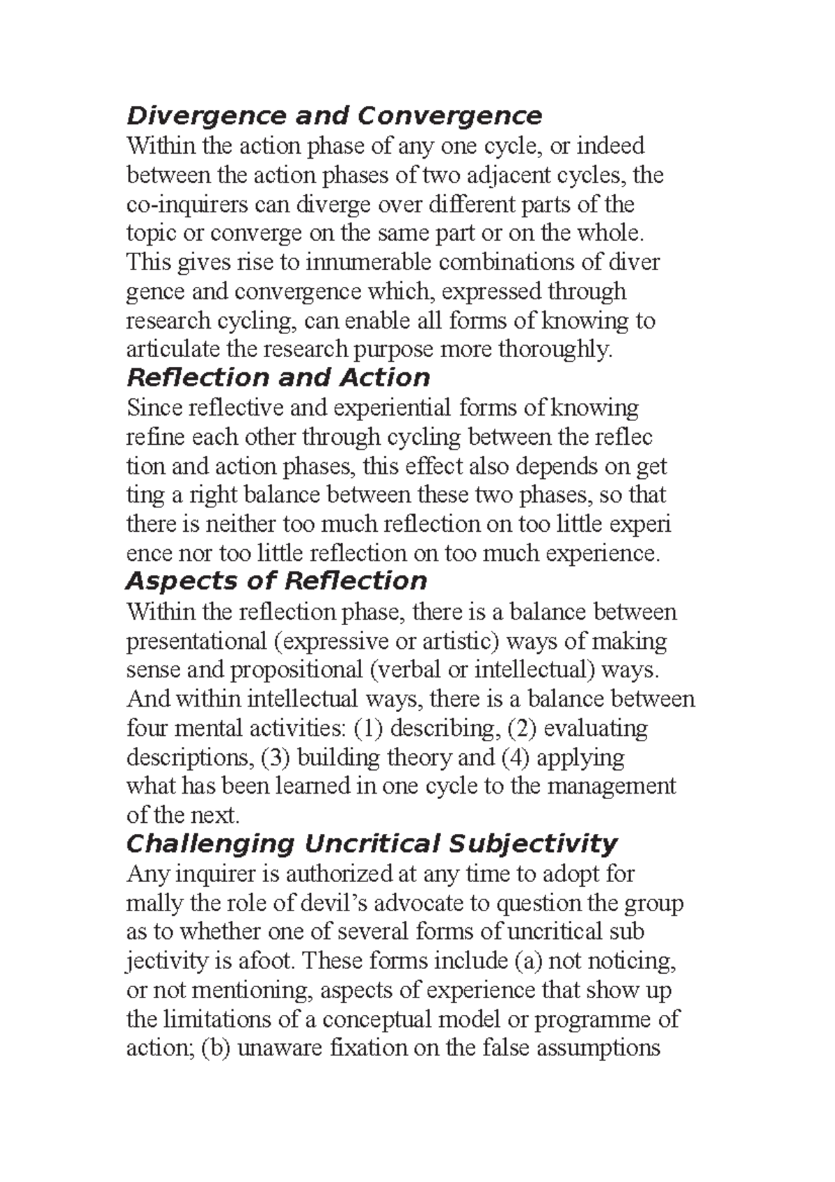 Divergence and Convergence - Divergence and Convergence Within the ...