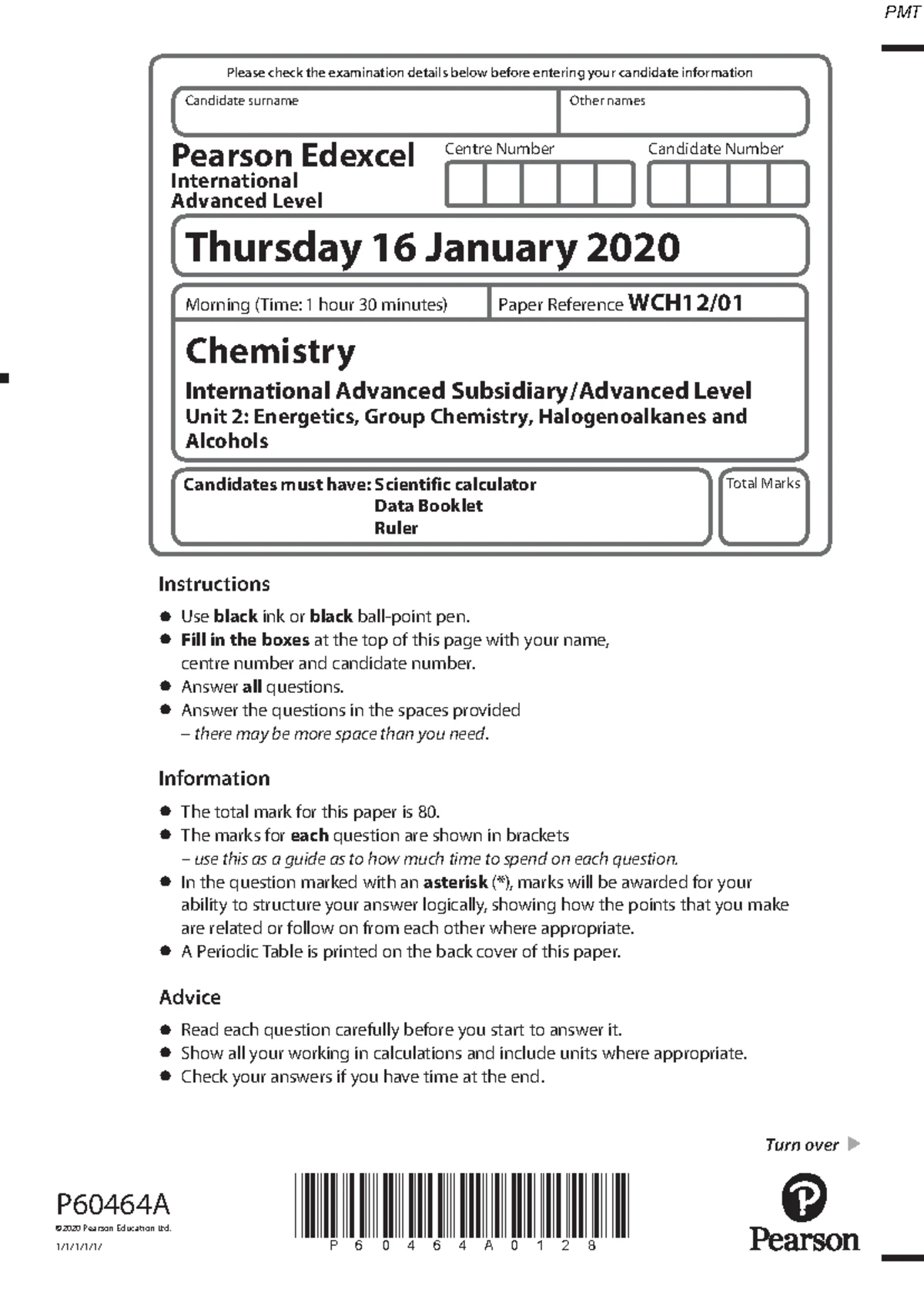 Data Booklet - data book - Pearson Edexcel International Advanced ...