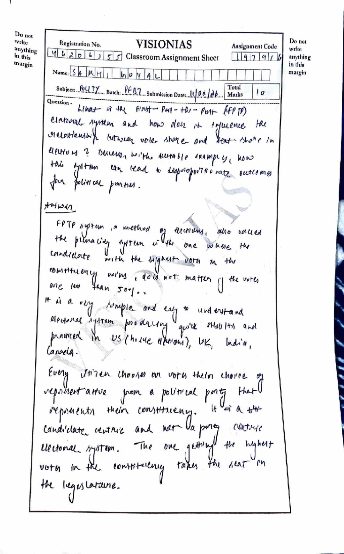 Classroom Assignment Sheet - GI R, IAIo I I - Submission Guidelines ...