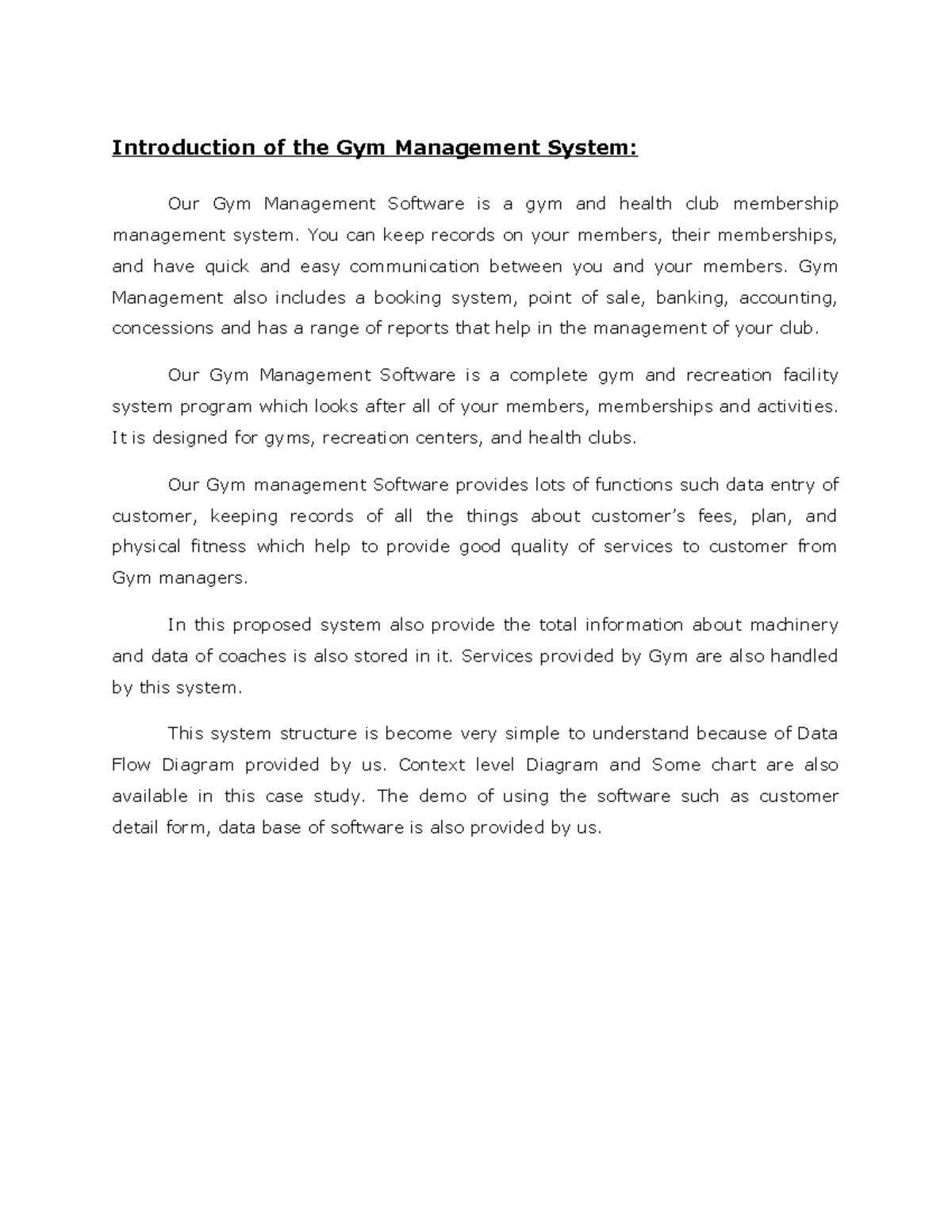 Gym Management System Project Report: Features, Analysis, and ...