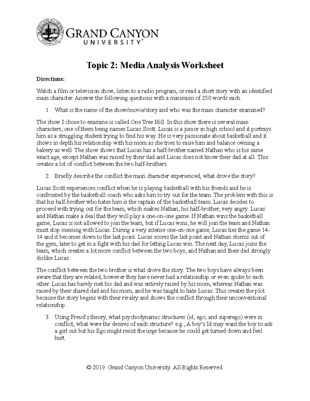 Pcn 107 Media analysis - Topic 2: Media Analysis Worksheet Directions ...