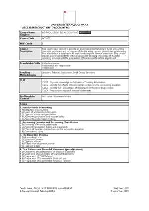 SOPL & SOFP Format in ACC106 - STATEMENT OF PROFIT OR LOSS FOR THE YEAR ...