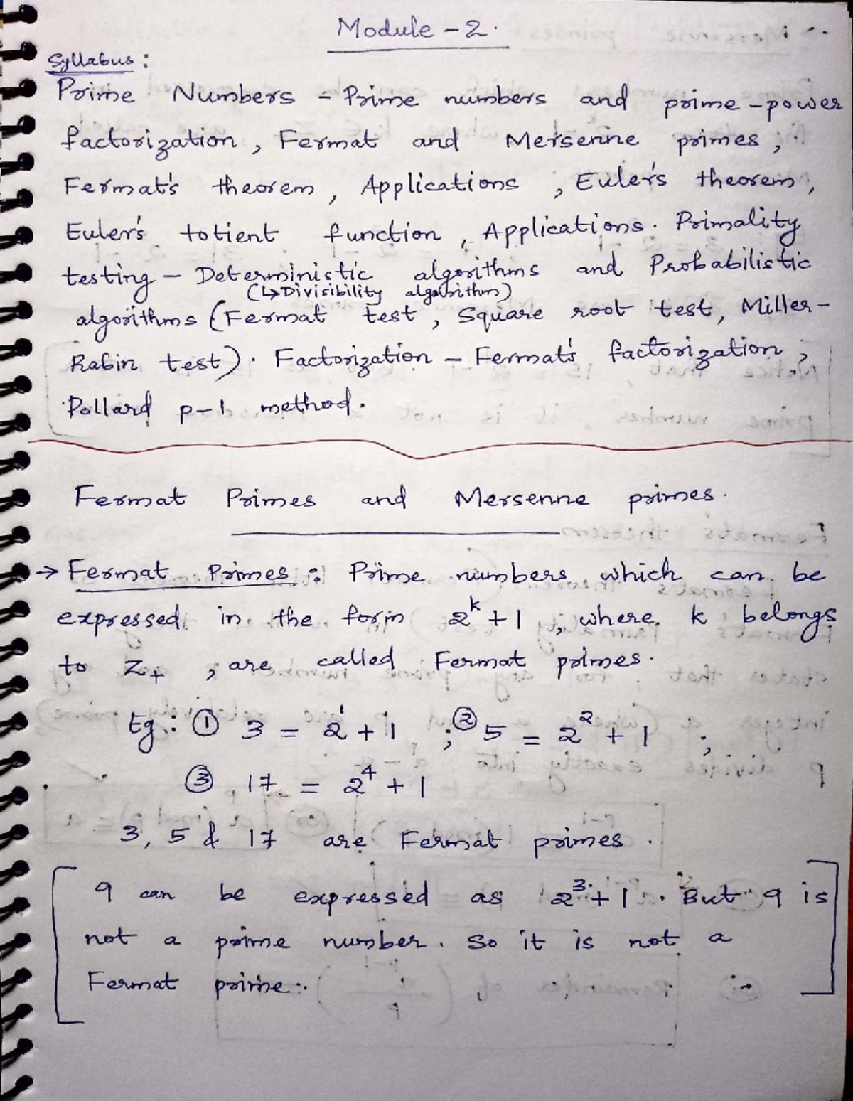 FSC module 2 notes: Primality testing and factorization methods - Studocu