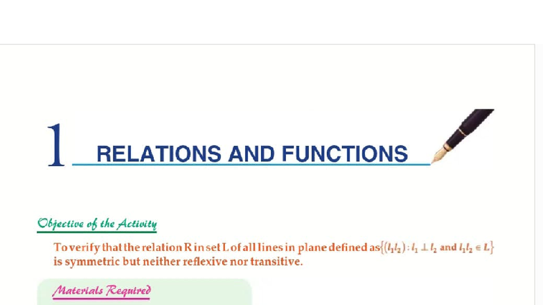 Grade 12 MATH Practical: Exploring Relations, Functions, and Graphs ...