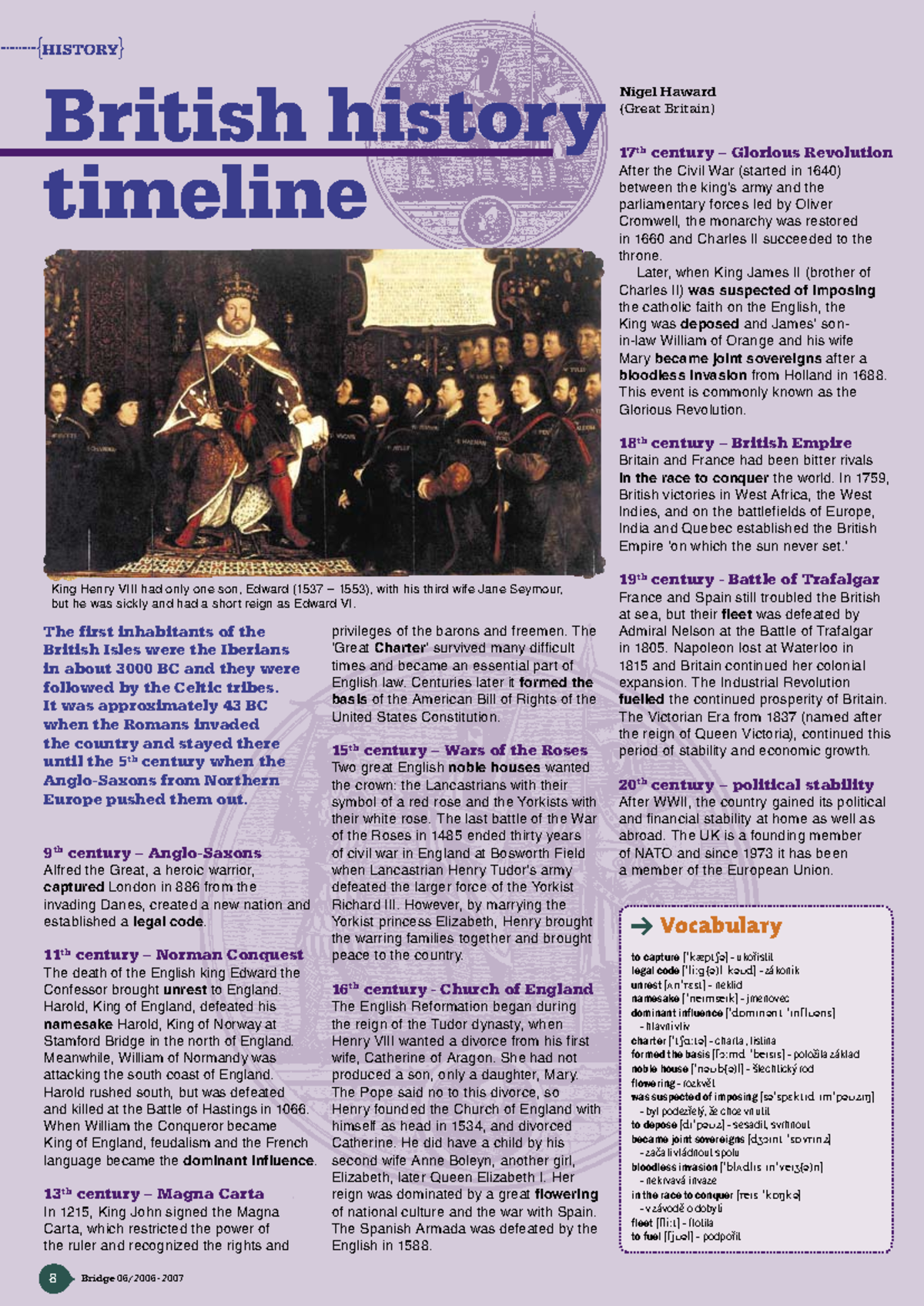 British History Timeline: Key Events from the 17th to 20th Century ...