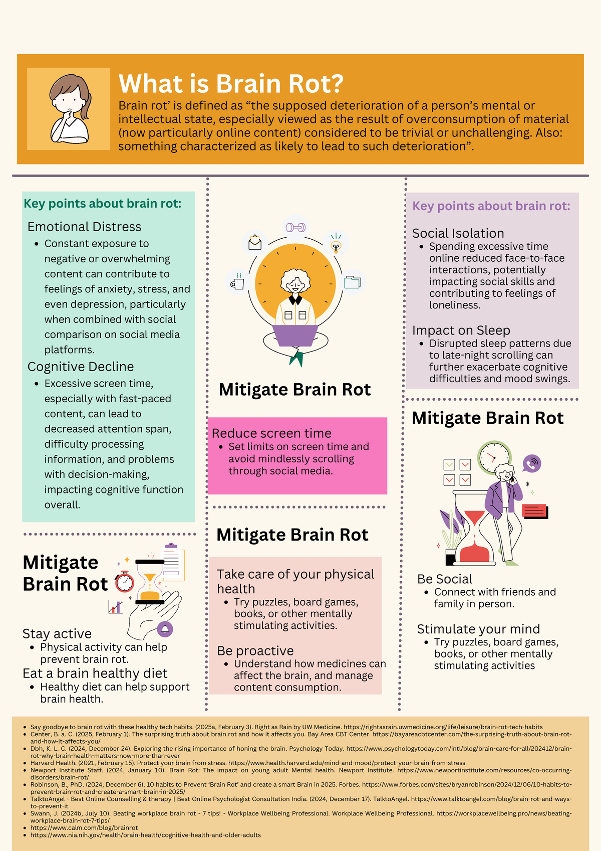 Brain rot infographic 20250308 030130 0000 - Key points about brain rot ...