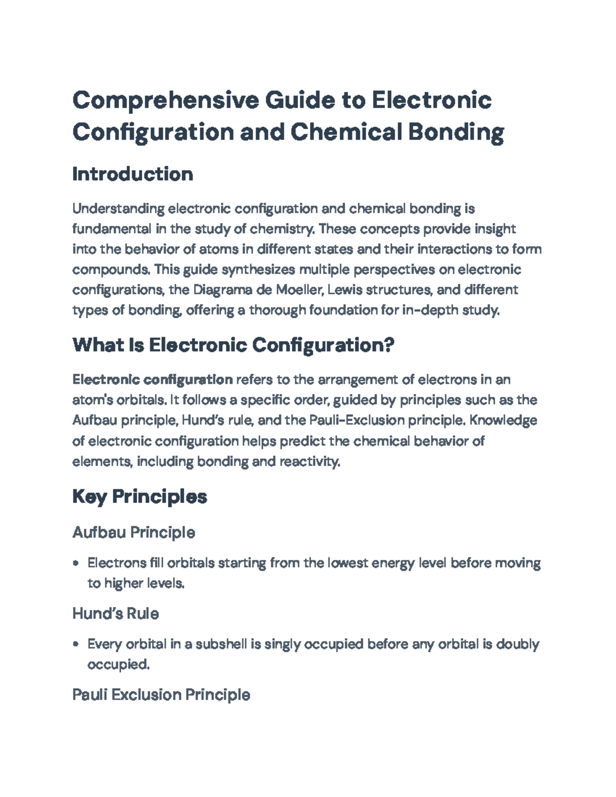 Comprehensive Guide to Electronic Configuration & Chemical Bonding ...