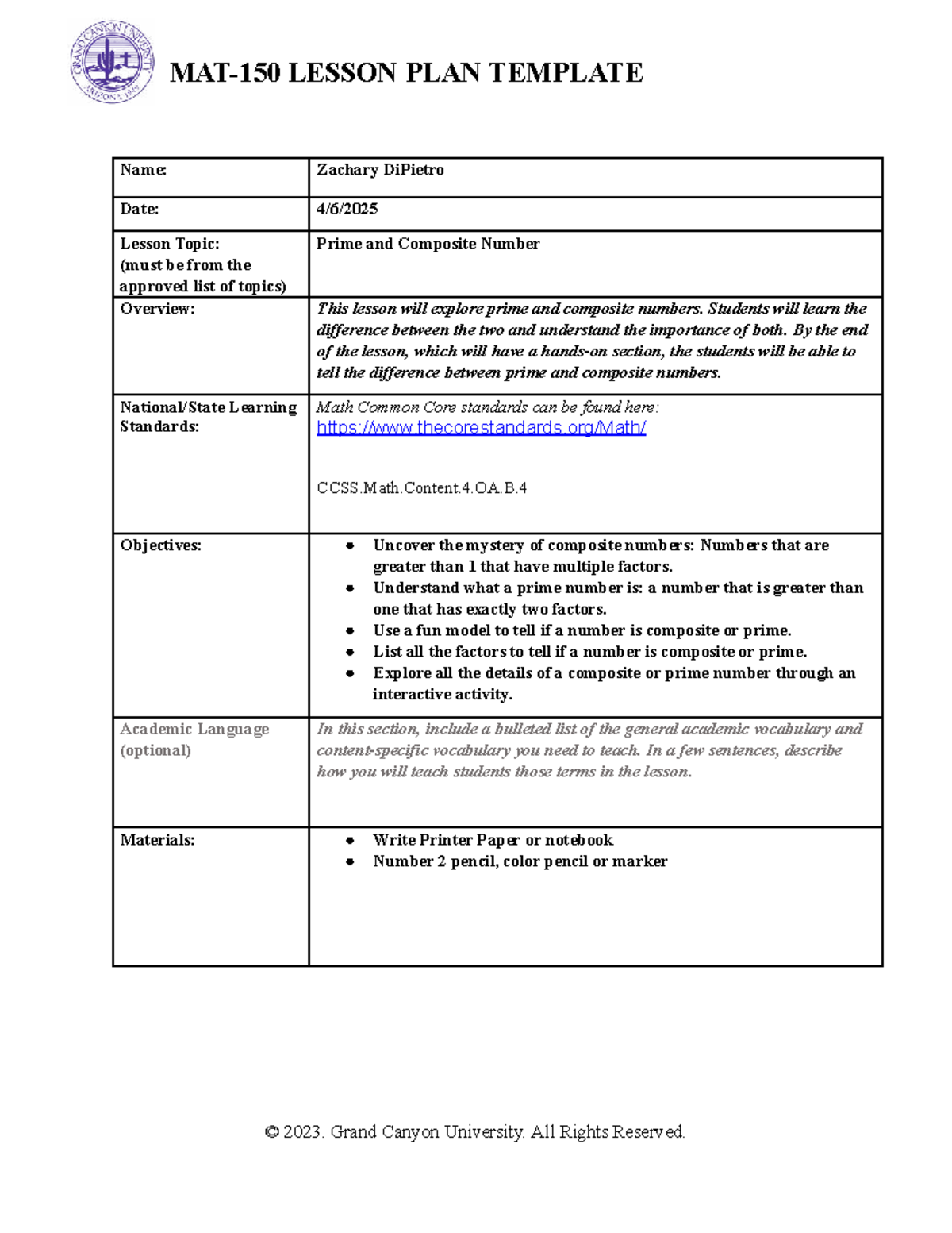 MAT-150-RS-Lesson Plan Template - MAT-150 LESSON PLAN TEMPLATE Name ...