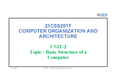 Computer Organization and Architecture - 21CSS201T - Studocu