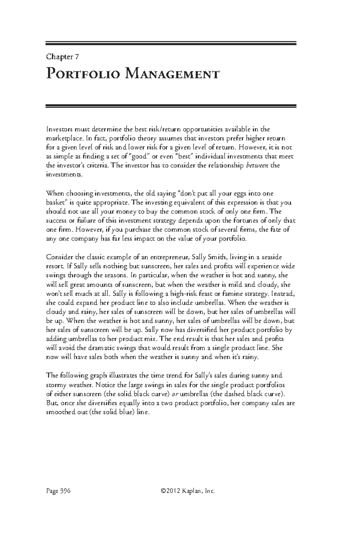 Chapter 7: Portfolio Management - Key Concepts for CFA Candidates - Studocu