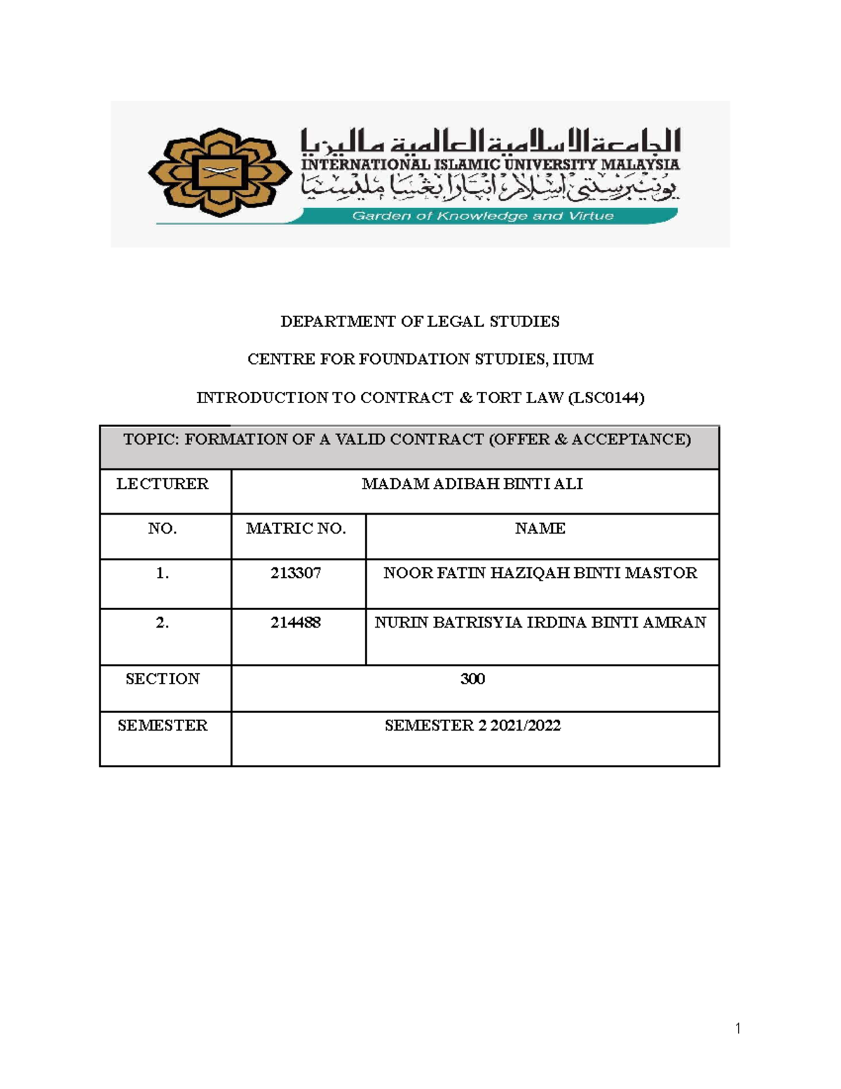 Formation of a Valid Contract: Case Brief on Bradbury v. Morgan ...