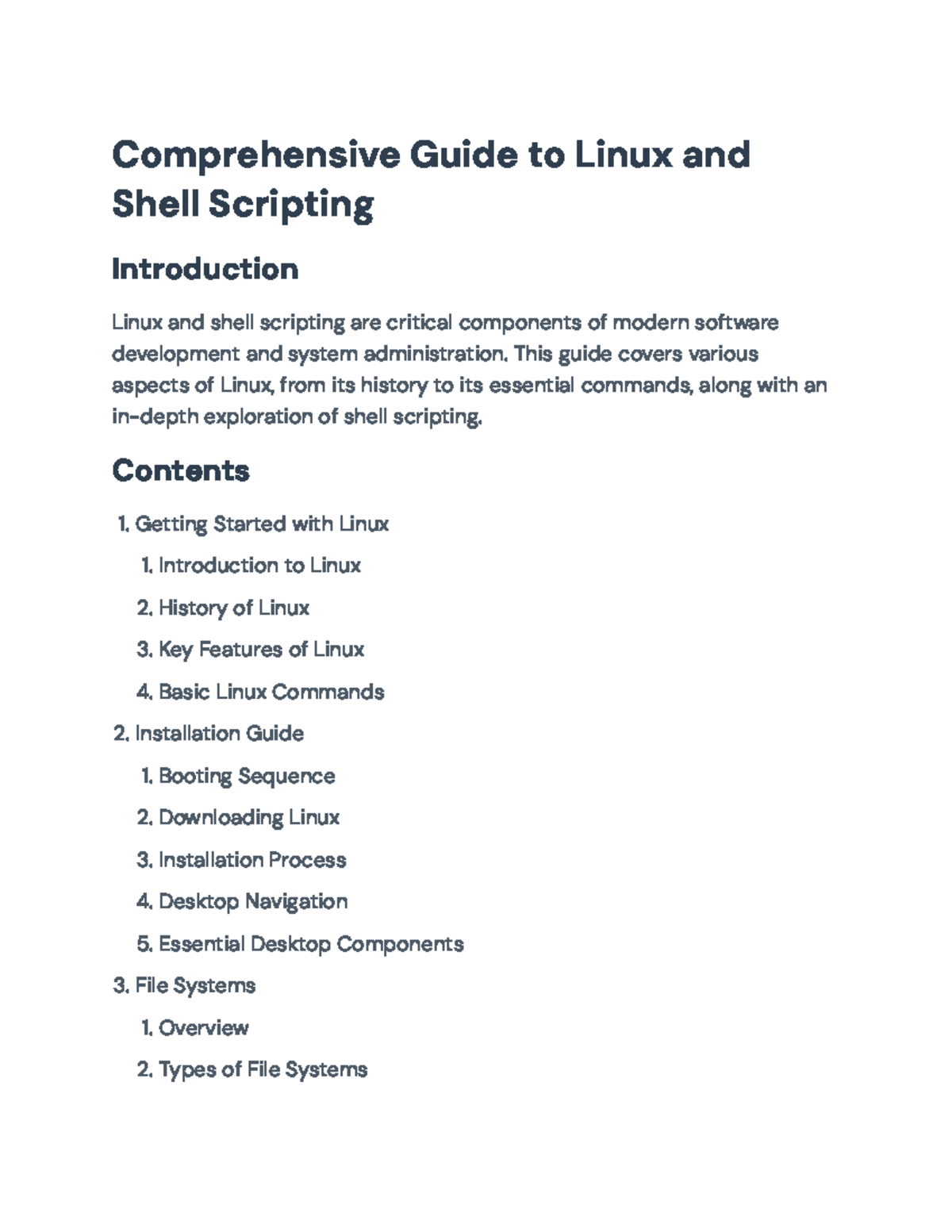 Comprehensive Guide to Linux and Shell Scripting Basics (CS101) - Comprehensive Guide to Linux ...