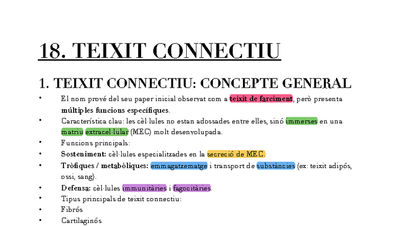 CITO HIST 1 TEIXIT HEMAPOIETIC I INTRODUCCIÓ VEGETAL - 18. TEIXIT ...