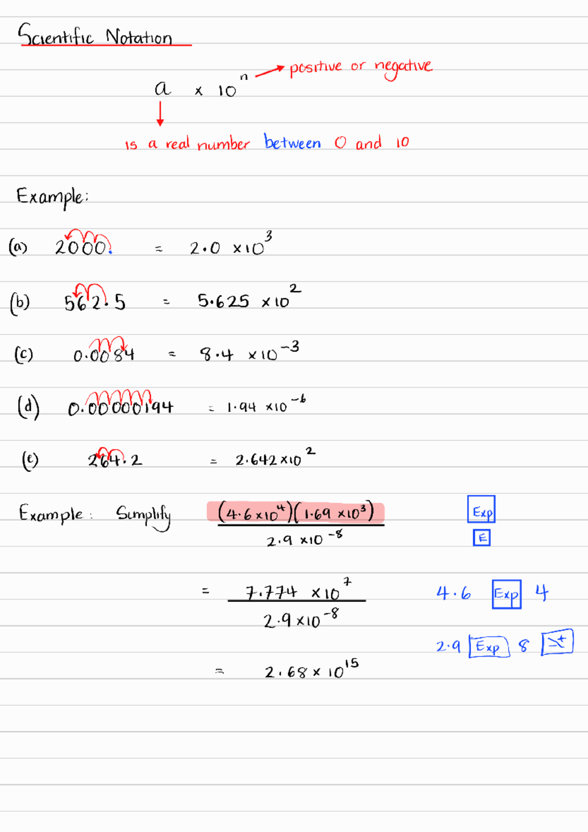 Lecture 6: Scientific Notation and Real Number Concepts (230927) - Studocu