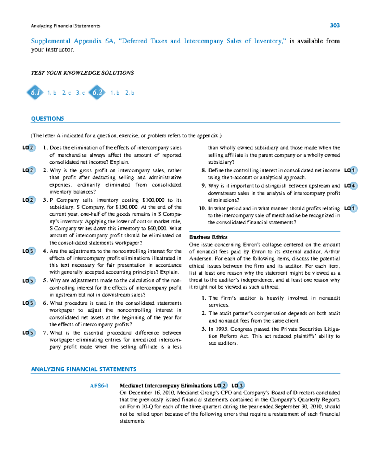 6spl - ACC ACF 2400 Final Exam Solutions for Tutorial 6, Semester 1 ...