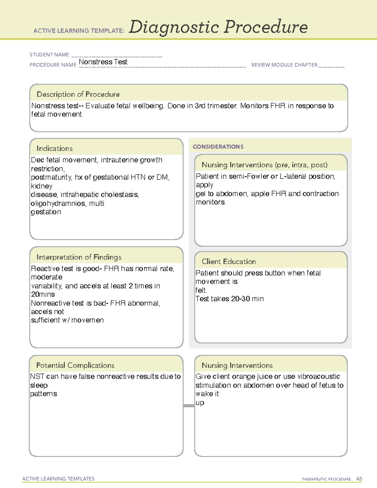Stages of labor - Active learning templates - ACTIVE LEARNING TEMPLATES ...