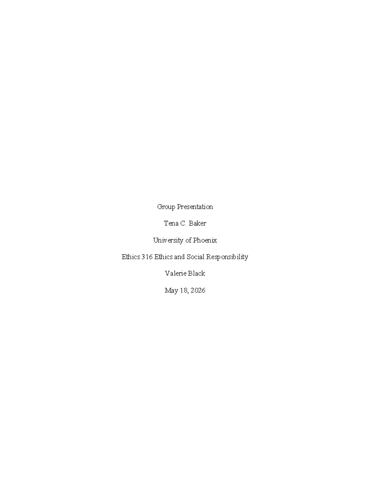 Ethics 316 Group Presentation: ANA Code of Ethics Overview - Studocu