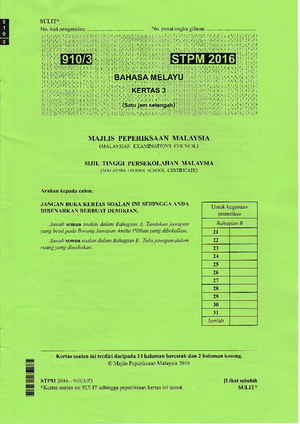 Koleksi Soalan Objektif BM SEM 3 & Skema - PUBLISHER : CHANNEL HIMPUNAN NOTA-NOTA STPM PUBLISHER ...