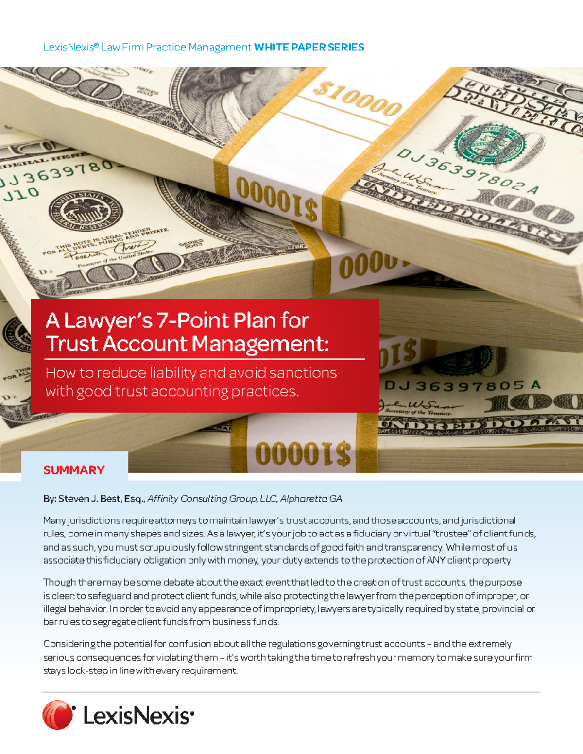 Lawyer trust account white paper - A Lawyer’s 7-Point Plan for Trust ...