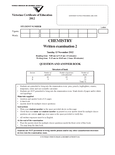 Chemistry- Unit 3 - Grade: 12 - Victorian Certificate of Education ...